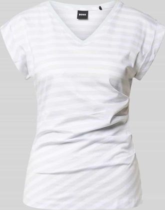 HUGO BOSS Slim Fit T-Shirt aus reiner Baumwolle Modell EVKA