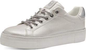 Tamaris Schn&uuml;rer Damen Vegan sportlich wei&szlig;,EU 40