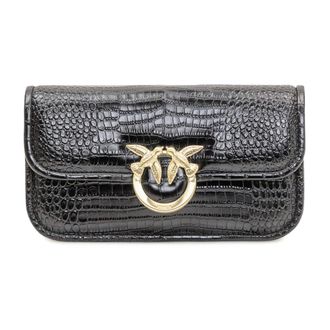 Pinko Pinko, Femme, Sacs, Noir, Taille: ONE Size Love Box Baguette