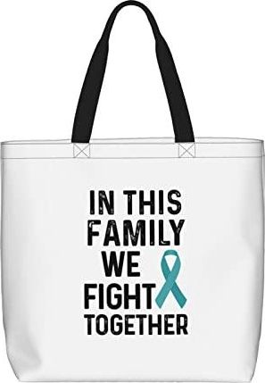 Generic Sac De Courses Sensibilisation Au Cancer De LOvaire Sac &Agrave; Dos Personnaliser Avec Poign&eacute;es Sacs &Agrave; Main, Pour Filles, &Eacute;cole, Burea, Tous Les Jours