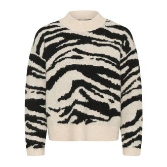 Kaffe Femme, Pulls, Multicolore, Taille: 44 FR Pull &agrave; motif animalier