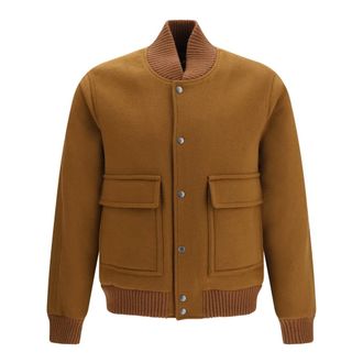 Woolrich Veste Miles en m&eacute;lange de laine - Homme - Vestes - Brun - Taille: S