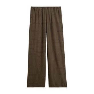 Toteme Monogram Flannel PJ Bottoms - - Trousers - Damen - Braun - L