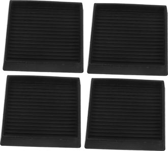 Angoily 4stücke Gummirollenfüße Quadratisch Als Möbelgleiter Bodengreifer rutschfest Für Hartholzböden Anti-rutsch-Pads Als Rollenstopper Für Stühle Und Schla