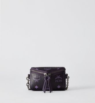 MCM Anh&auml;nger Diamant 3D in Visetos DEEP PURPLE VISETOS