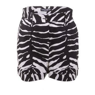 Dolce & Gabbana Femme, Shorts, Multicolore, Taille: 36 FR Zebra Mini Short