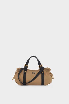 Gerard Darel Sac &agrave; main en toile - 18H - Kaki/Noir