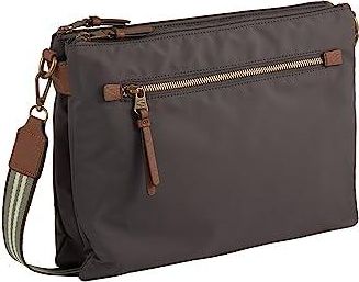 Camel Active Damen, BARI, Umhängetasche, Schultertasche, M, Dunkelgrau, 303 604 71 Femme, Gris foncé, M