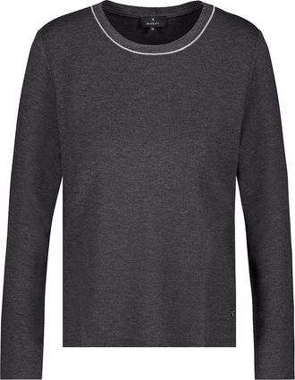 Monari T-Shirt 809332 Strickkragen mit Schmuckdetails