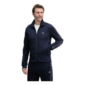 Lacoste Veste zipp&eacute;e en piqu&eacute; de coton Paris - Homme - Sweatshirts et sweats &agrave; capuche - Bleu - Taille: S