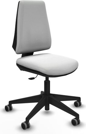 Piqueras y Crespo Elche Schreibtischstuhl mit Rollen, wei&szlig;, ohne Armlehnen, ausgestattet mit Permanentkontakt und Schneideschaum, Wei&szlig;