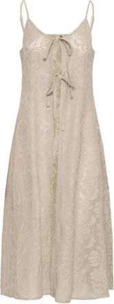 Ichi Ichi, Femme, Robes, Beige, Taille: 42 FR Robes Midi