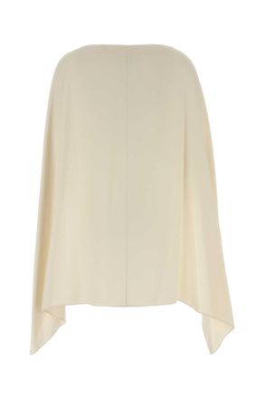 Alberta Ferretti Crepe Cape - Beige