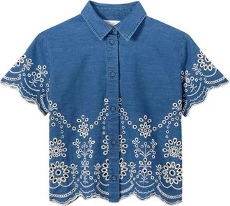 Saint Barth Femme, Blouses et Chemises, Bleu, Taille: 46 FR Clementine Shirt