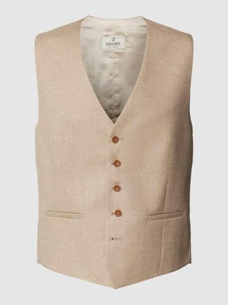 Wilvorst Regular Fit Weste mit Seide-Anteil