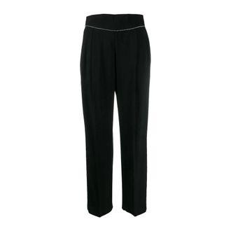 Msgm Msgm, Femme, Pantalons, Noir, Taille: 34 FR Wide Pantalons