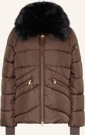 Barbour Steppjacke Cyrus Mit Kunstfell braun