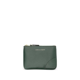Comme Des Gar&ccedil;ons Pochette en Cuir Ligne - unisex - Accessoires - Vert - Taille: ONE Size