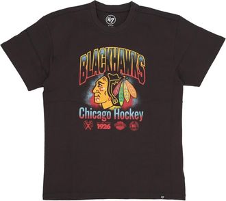 47 Brand Homme, Tops, Noir, Taille: M NHL Imprint Drop Shoulder Tee Chibla