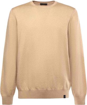 Fay Pull Col Rond - Beige