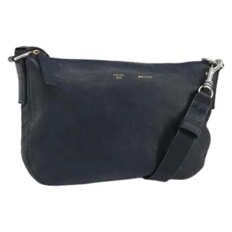Celine Sac bandouli&egrave;re en cuir Pre-owned - Femme - Pre-owned - Bleu - Taille: ONE Size