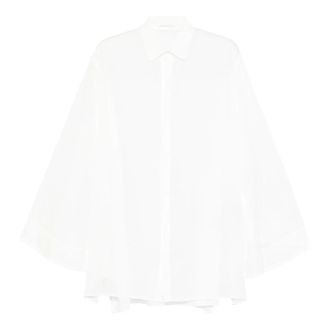 Yohji Yamamoto Femme, Blouses et Chemises, Blanc, Taille: 40 FR Big Sleeves Blouse