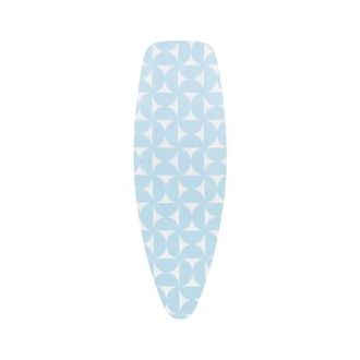 Brabantia Bügelbrettbezug D - 135 x 45 cm - Auflage - Strapazierfähige 2 mm Schaumstoffschicht - 100% Baumwolle - Für Bügeleisen & Dampfbügeleisen - Schnurbindu