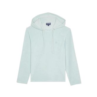 Vilebrequin T-shirt &agrave; capuche &agrave; manches longues en tissu &eacute;ponge - Homme - Sweatshirts et sweats &agrave; capuche - Bleu - Taille: XL
