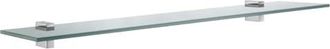 Smedbo Smedbo Air Bathroom Glass Shelf with Brackets, Polished Chrome