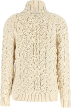 Stella McCartney Bobble-Knit Virgin Wool Sweater - cream