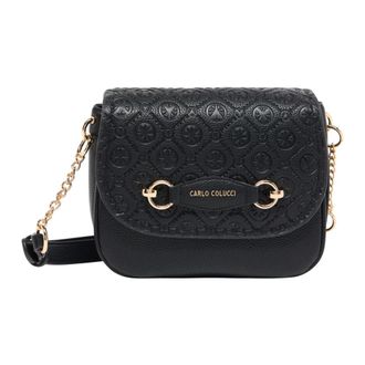 Carlo Colucci Femme, Sacs, Noir, Taille: ONE Size Sac &agrave; bandouli&egrave;re avec logo Erebara