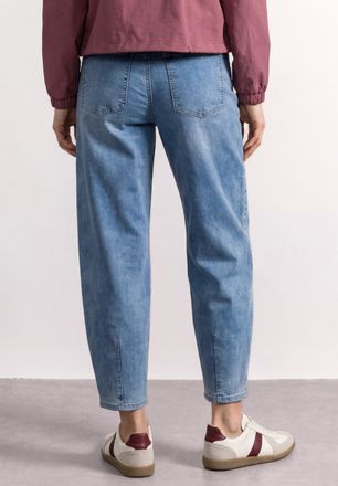 Street One Comfort-fit-Jeans STREET ONE, Damen, Gr. 24, L&auml;nge 28, blau (light blau wash), Jeans, 63% Baumwolle, 25% Polyester, 10% Viskose, 2% Elasthan, unifarbe