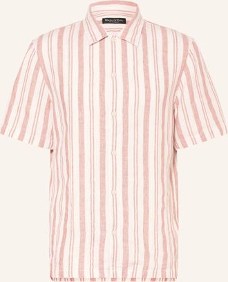 Marc O'Polo Marc Opolo Kurzarm-Hemd Regular Fit Aus Leinen orange