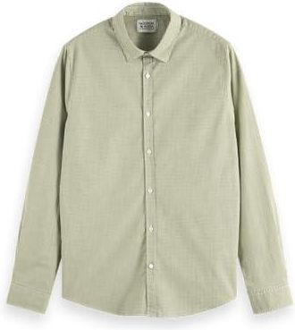 Scotch & Soda T-Shirt Seasonal Essentials Poplin &agrave; Carreaux pour Homme, Green Check 6481, M