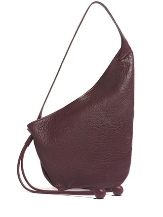 Marni small baubles drawstring-leather shoulder bag - Rouge