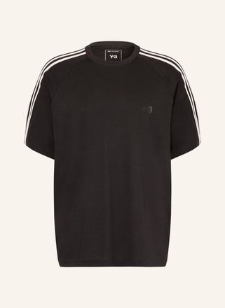 Yohji Yamamoto T-Shirt Mit Galonstreifen schwarz