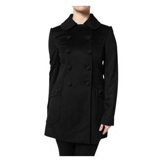 Dolce & Gabbana Schwarzer Woll Sartoria Italiano Blazer Jacke - - Jackets - Damen - Schwarzk - L