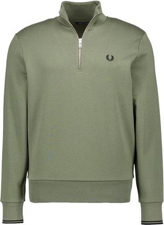 Fred Perry Herren Troyer grün unifarben