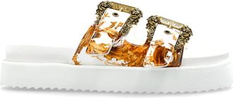 Versace Jeans Couture Femme, Chaussures, Blanc, Taille: 39 EU Tongs