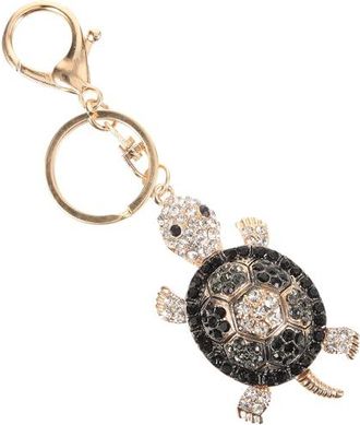 Frcolor Porte-Cl&eacute;s Tortue Cristal D&eacute;coratif en M&eacute;tal, Pendentif Suspendu pour Bagage et Cl&eacute;s, Accessoire Pr&eacute;sent Mariage