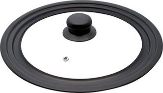 ELO Universaldeckel 16/18/20 cm, mit abgestuftem Carbonstahlrand, Antihaftversiegelt, leichte Reinigung, hitzeisolierender Kunstoffknopf, Glassichtfesnter