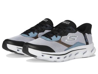 Skechers Herren Mens Hands Free Slip-ins Go Walk Glide-Step 2.0-Zac Sneaker, Weiß/Schwarz, 45.5 EU