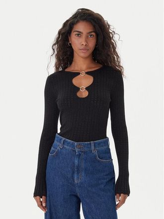 Fracomina Pullover FS25WT7021K501Q7 Schwarz Slim Fit