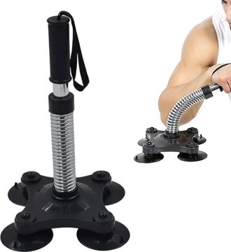 Generic Armdrücken-Trainer, Wrestling-Trainingsgeräte,Armtrainingsgerät Mit 4 stabilen Saugnäpfen. Unterarmtrainer-Griff für den Muskelaufbau am Handgelenk