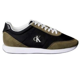 Calvin Klein Retro Sneaker f&uuml;r Herren, Flach (Schwarz/Wei&szlig;)