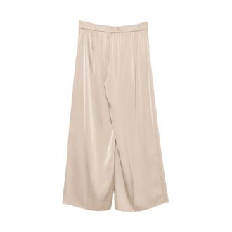 Marina Rinaldi Pantalon large - Femme - Pantalons - Beige - Taille: 44 FR