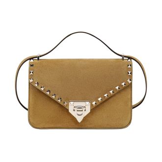 Valentino Garavani Rockstud Small Umh&auml;ngetasche - - Bags - Damen - Beige - ONE SIZE