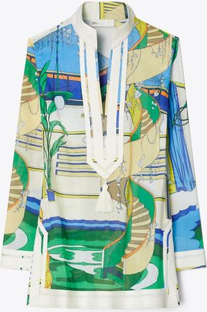Tory Burch Damen Bedruckte Tory Tunika