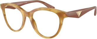 Emporio Armani Femme, Accessoires, Brun, Taille: 52 MM Monture Optique