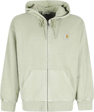 Carhartt Work in Progress Homme, Sweatshirts et sweats &agrave; capuche, Vert, Taille: S Hooded Nelson Jacket